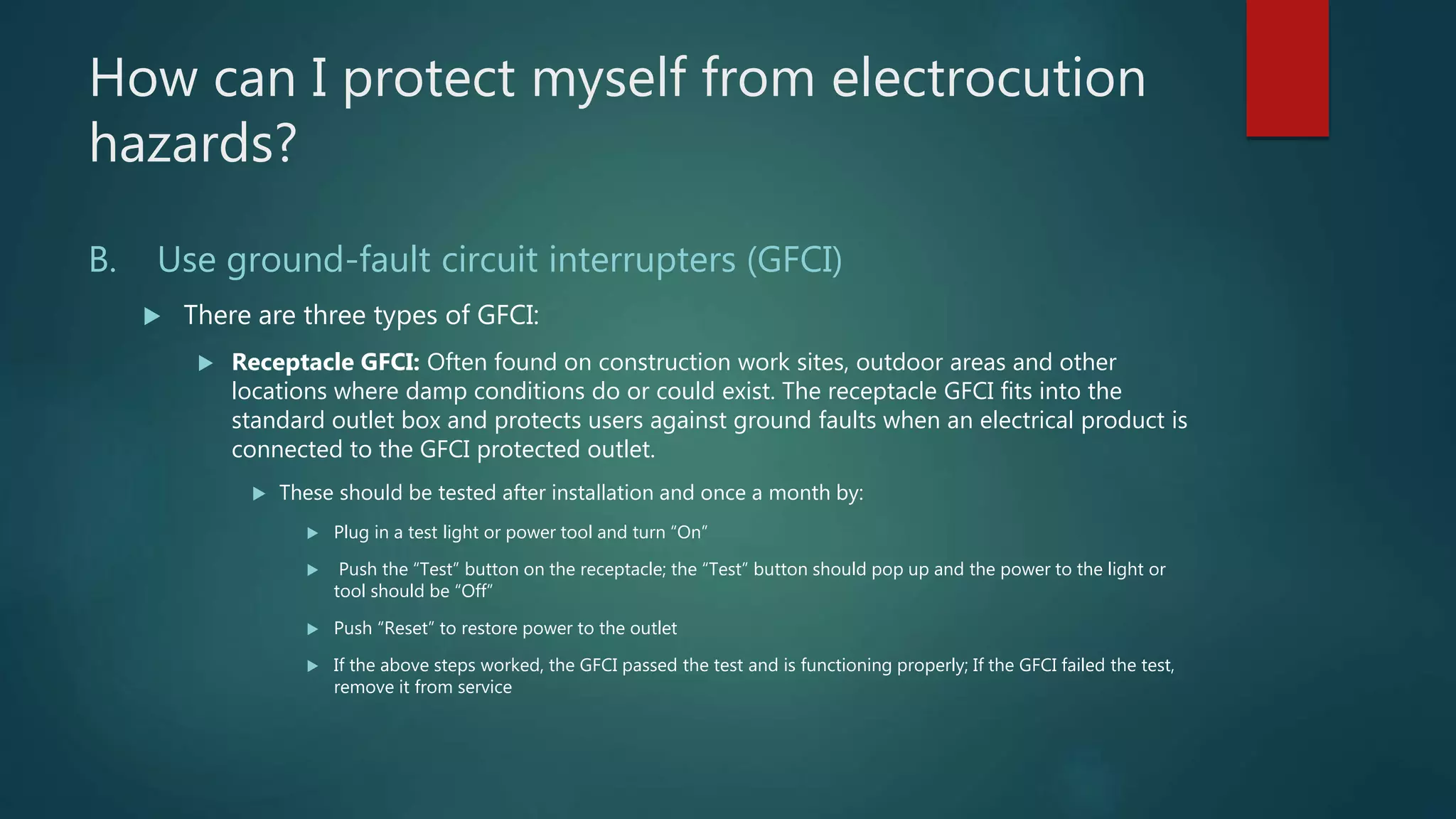 Electrocution hazards 2019 | PPTX