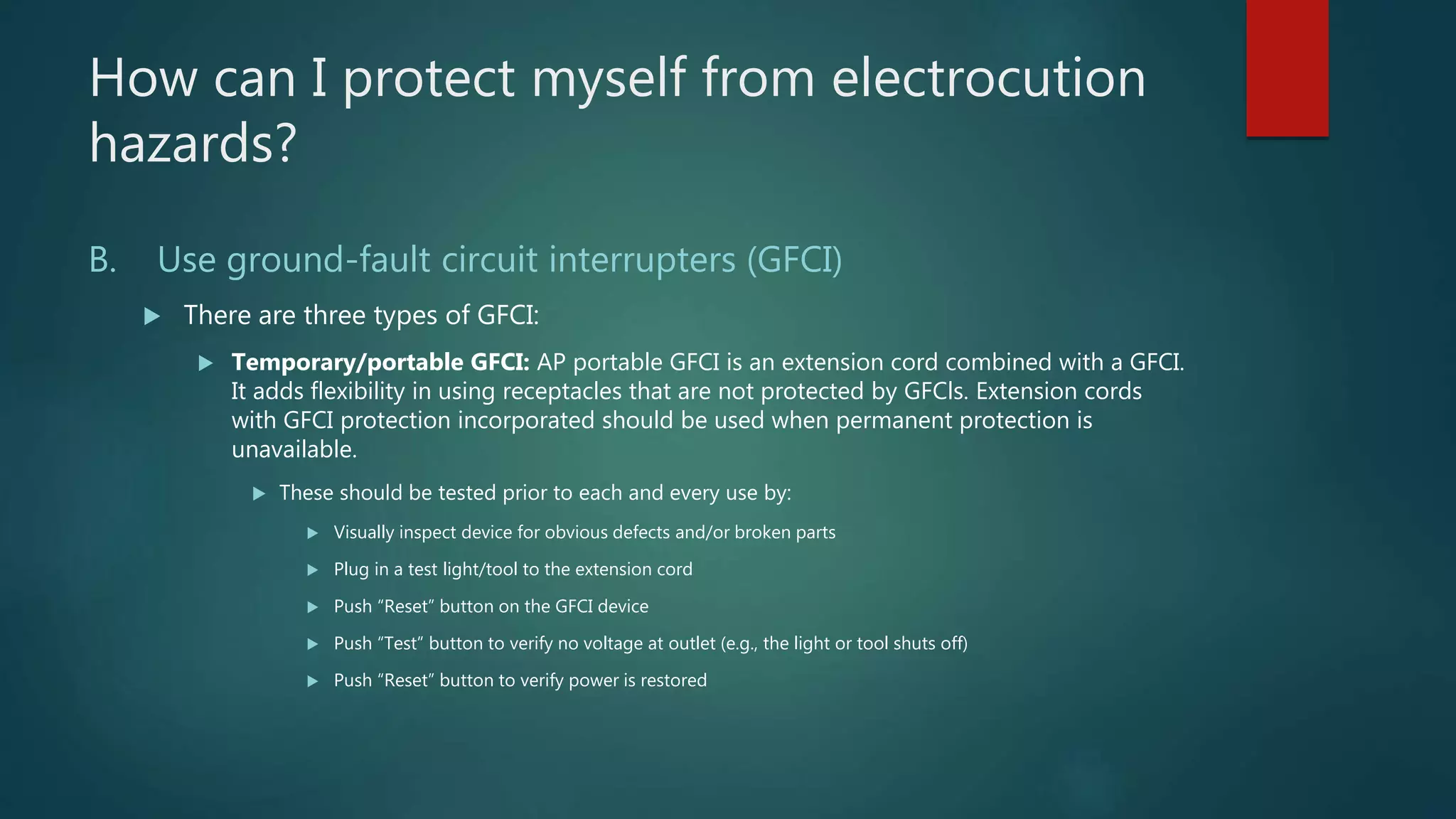 Electrocution hazards 2019 | PPTX