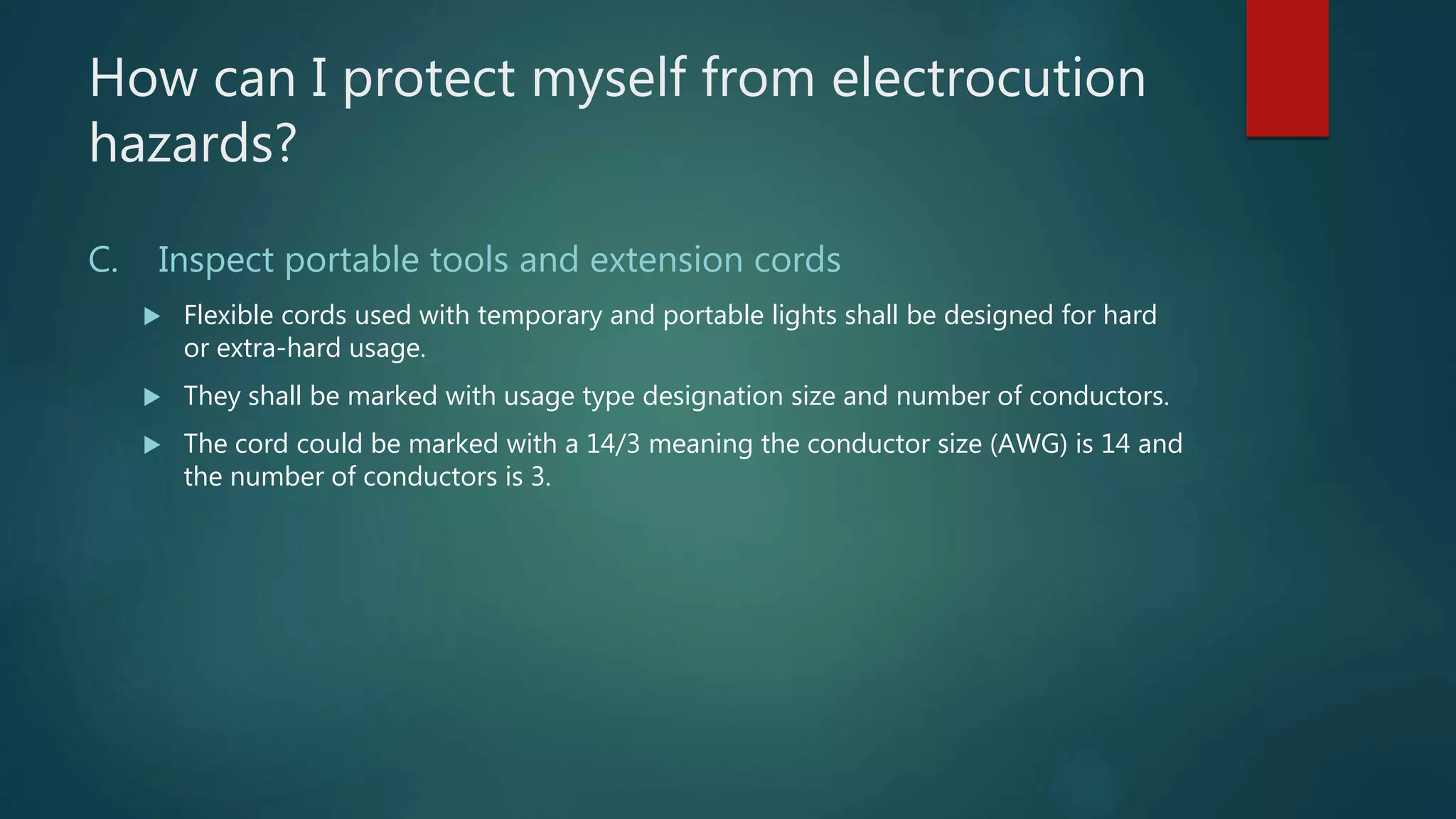 Electrocution hazards 2019 | PPTX
