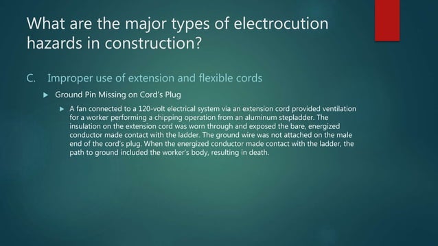 Electrocution hazards 2019 | PPTX