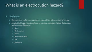 Electrocution hazards 2019 | PPTX