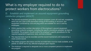 Electrocution hazards 2019 | PPTX
