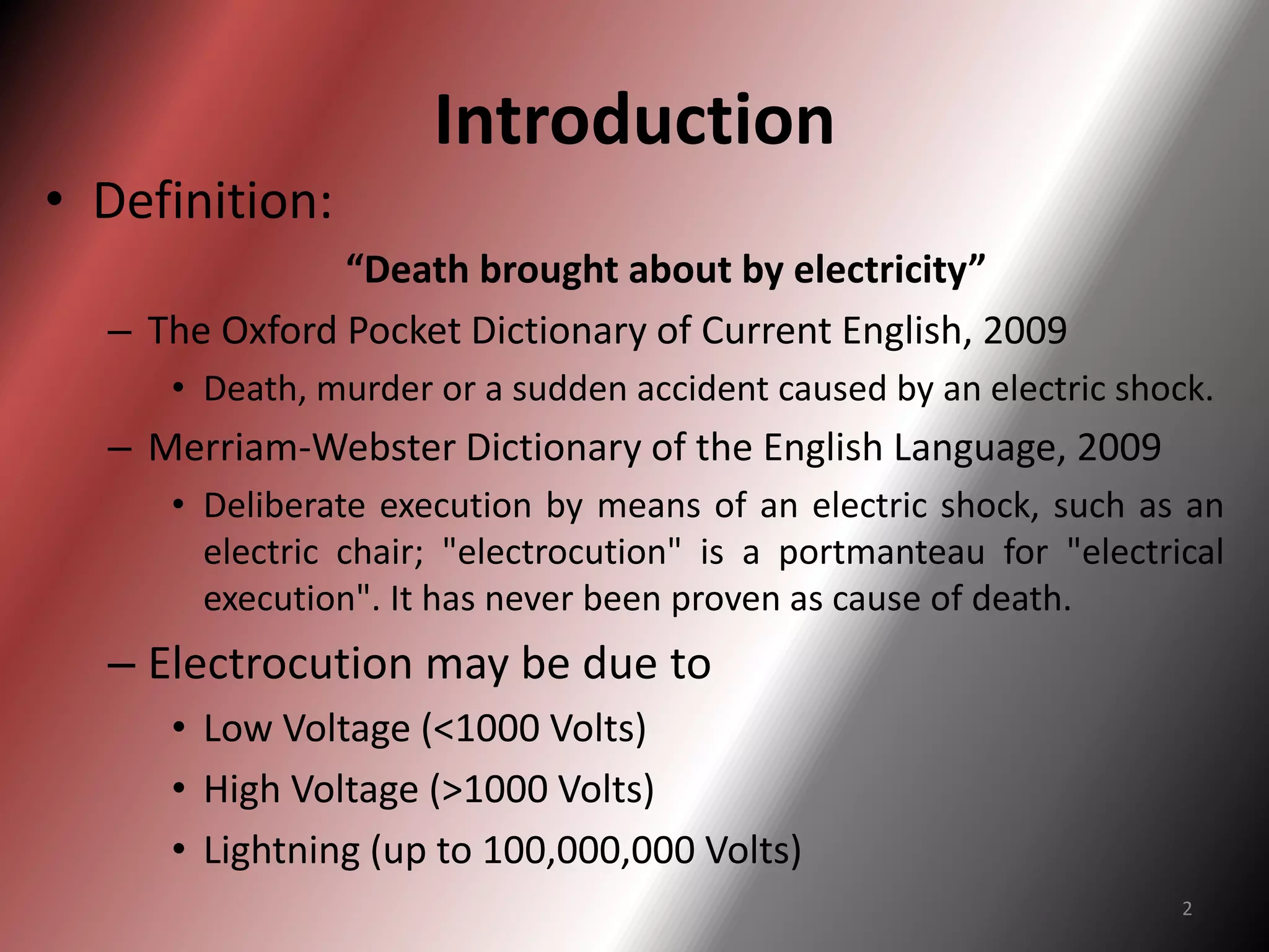 Electrocution rs | PPTX