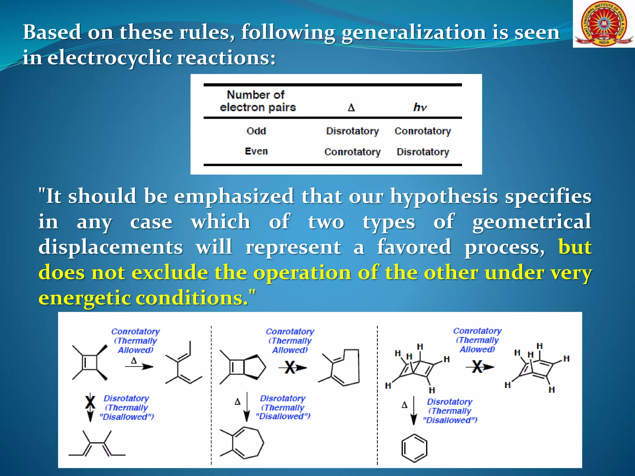 Electrocyclic reactions | PPTX