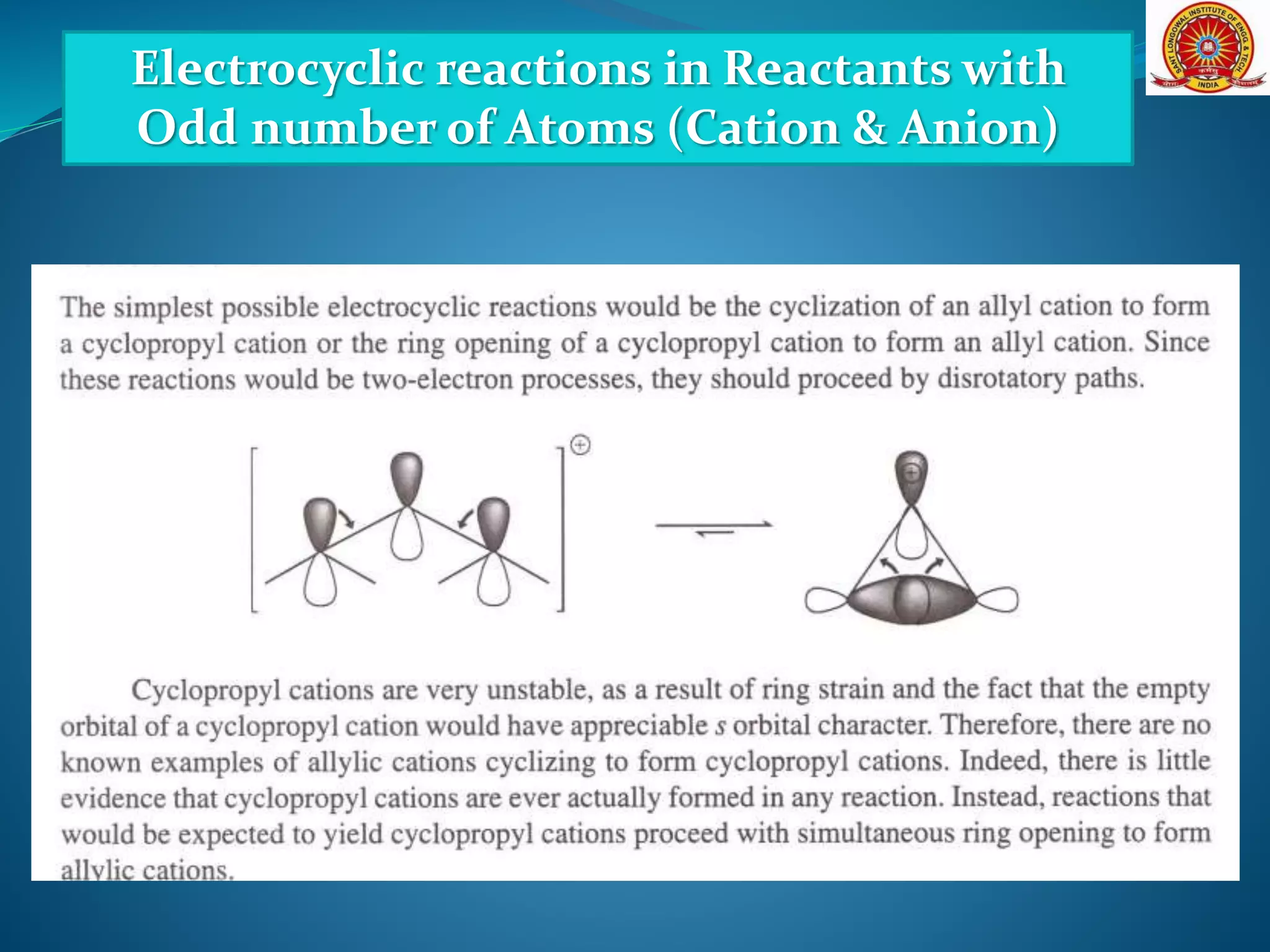 Electrocyclic reactions | PPTX