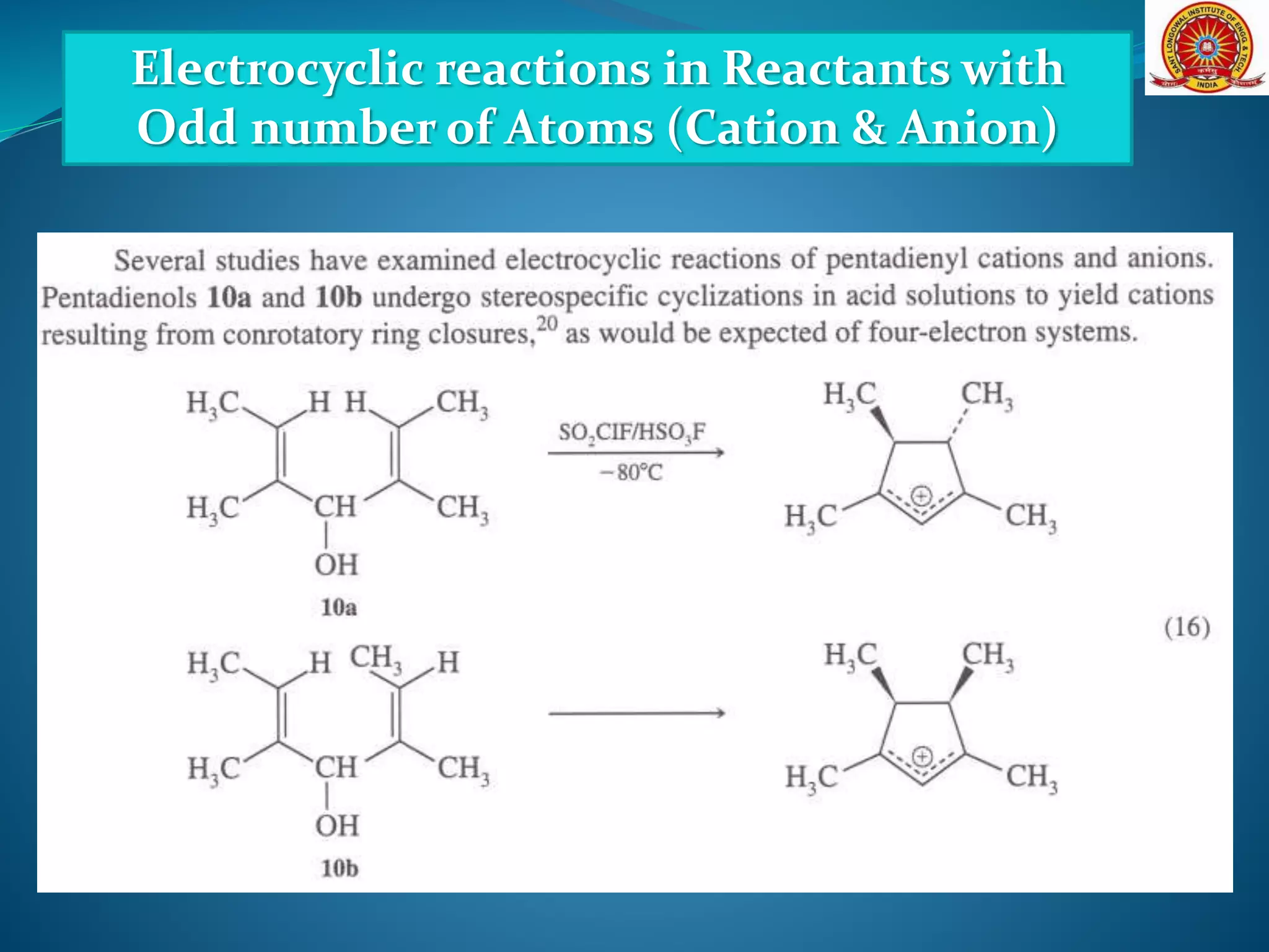 Electrocyclic reactions | PPTX