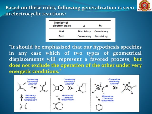 Electrocyclic reactions | PPTX | Chemistry | Science