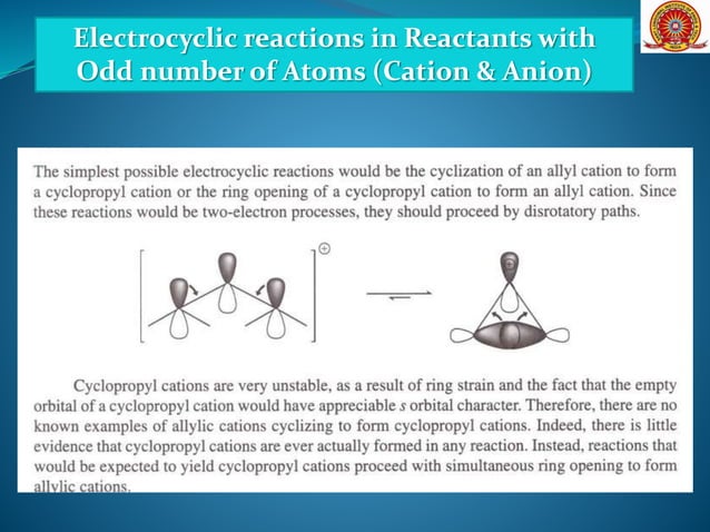 Electrocyclic reactions | PPTX | Chemistry | Science