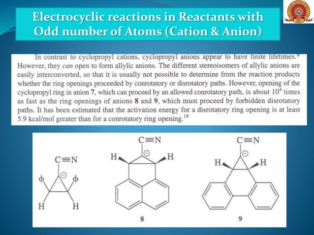Electrocyclic reactions | PPTX | Chemistry | Science