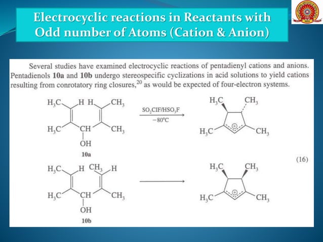 Electrocyclic reactions | PPTX | Chemistry | Science