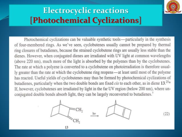 Electrocyclic reactions | PPTX | Chemistry | Science