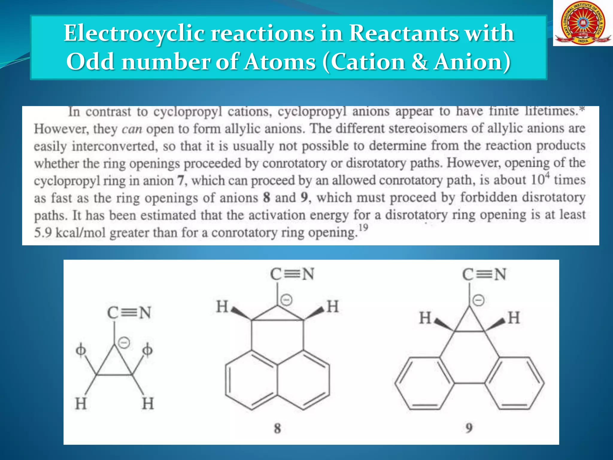 Electrocyclic reactions | PPTX
