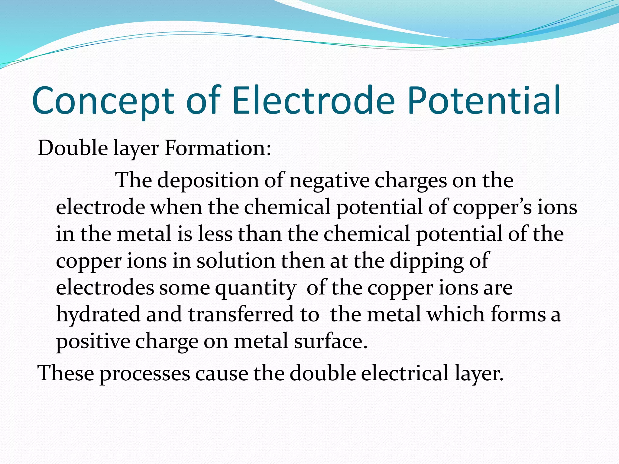 Electrode potential and its applications | PPTX
