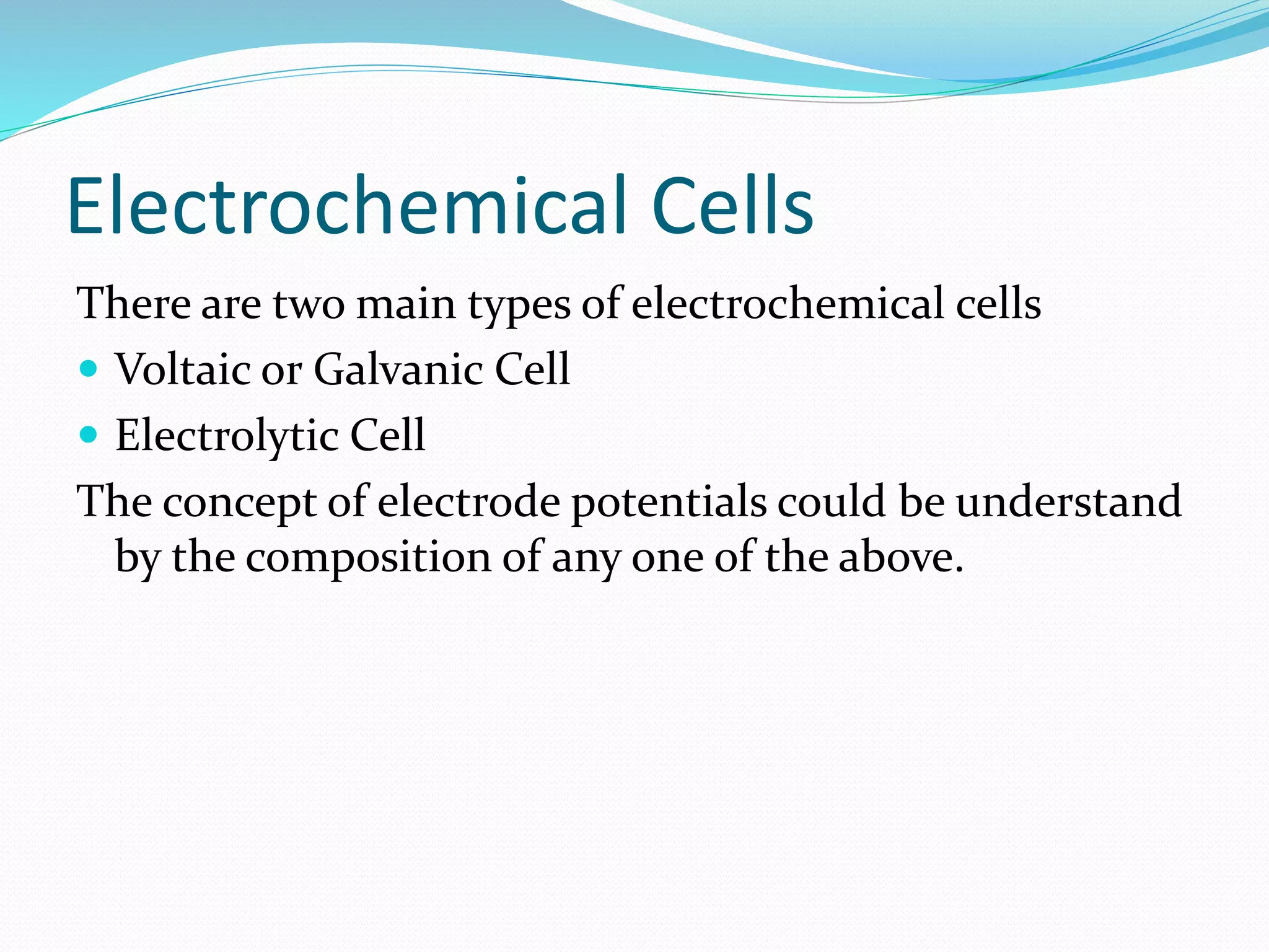 Electrode potential and its applications | PPTX