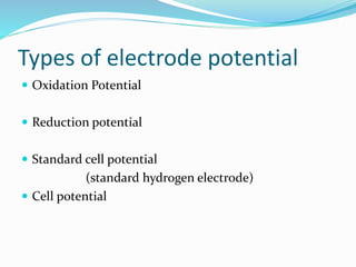 Electrode potential and its applications | PPTX