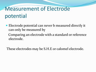 Electrode potential and its applications | PPTX