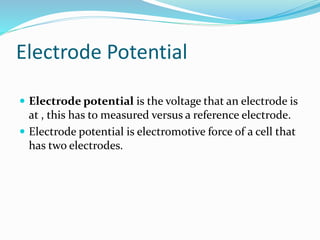 Electrode potential and its applications | PPTX