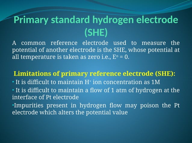 Type of electrode, reference electrode, calomel and silver silver ...