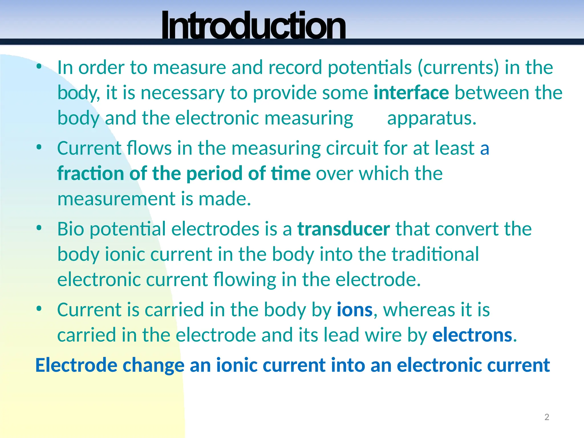 BIOPOTENTIAL GENERATION AND ELECTRODE TYPES | PPTX