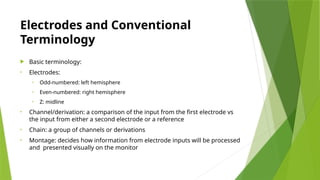Electrodes and montages lectures for all | PPTX