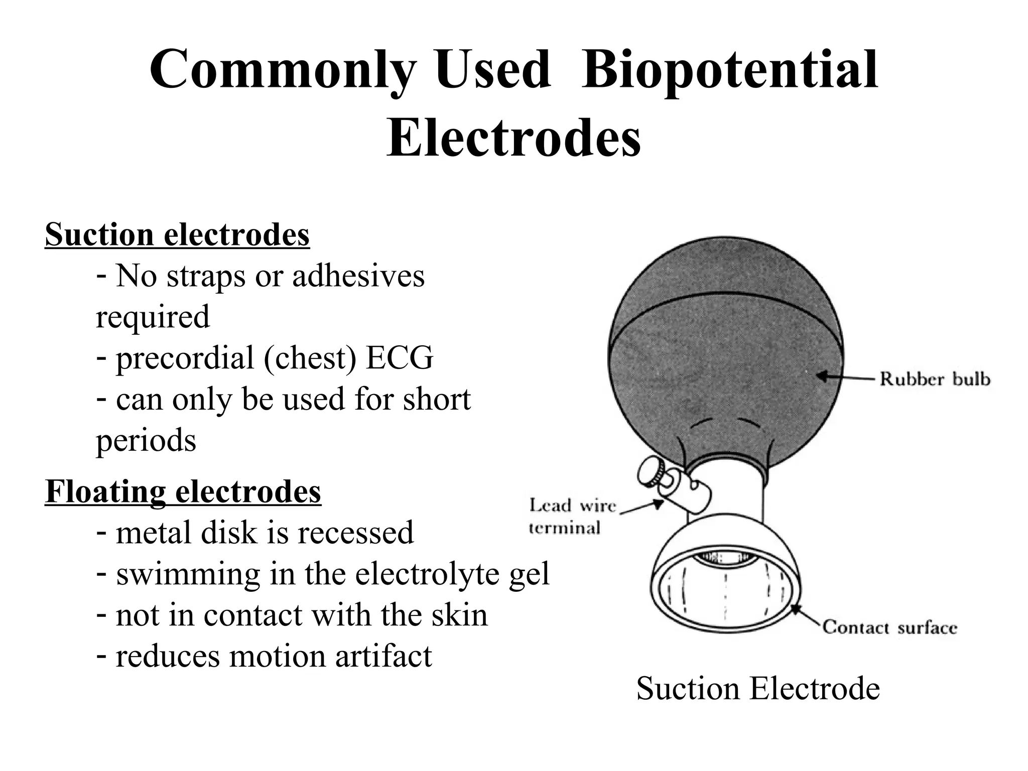 Electrodes_Ch 5. for biomedical instrumentation | PPT