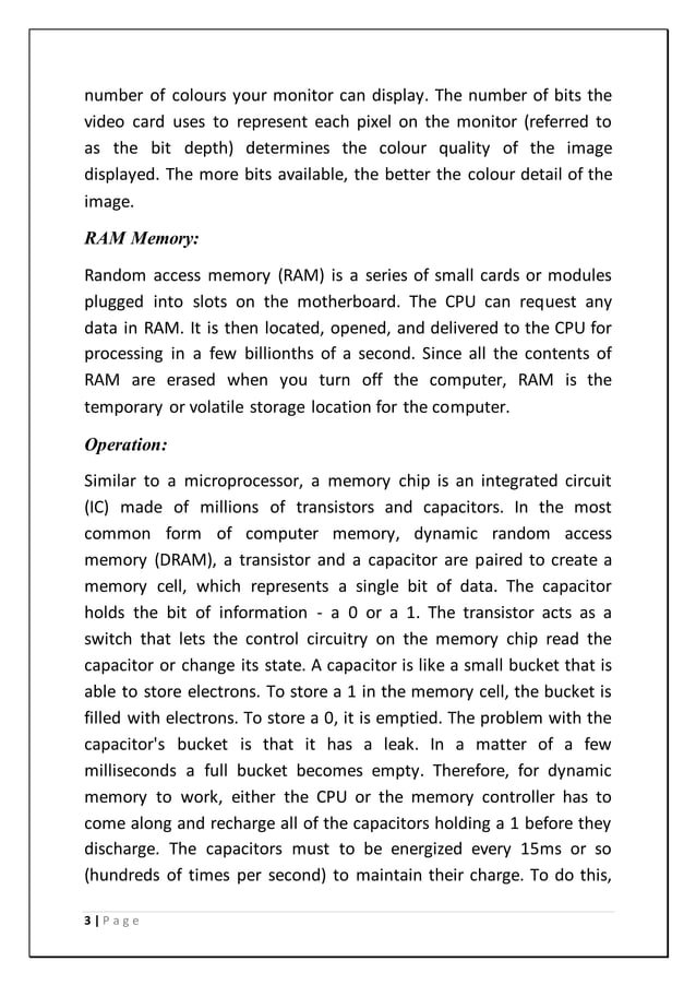 Electro -Mechanical components/devices | DOCX | Computer Peripherals ...