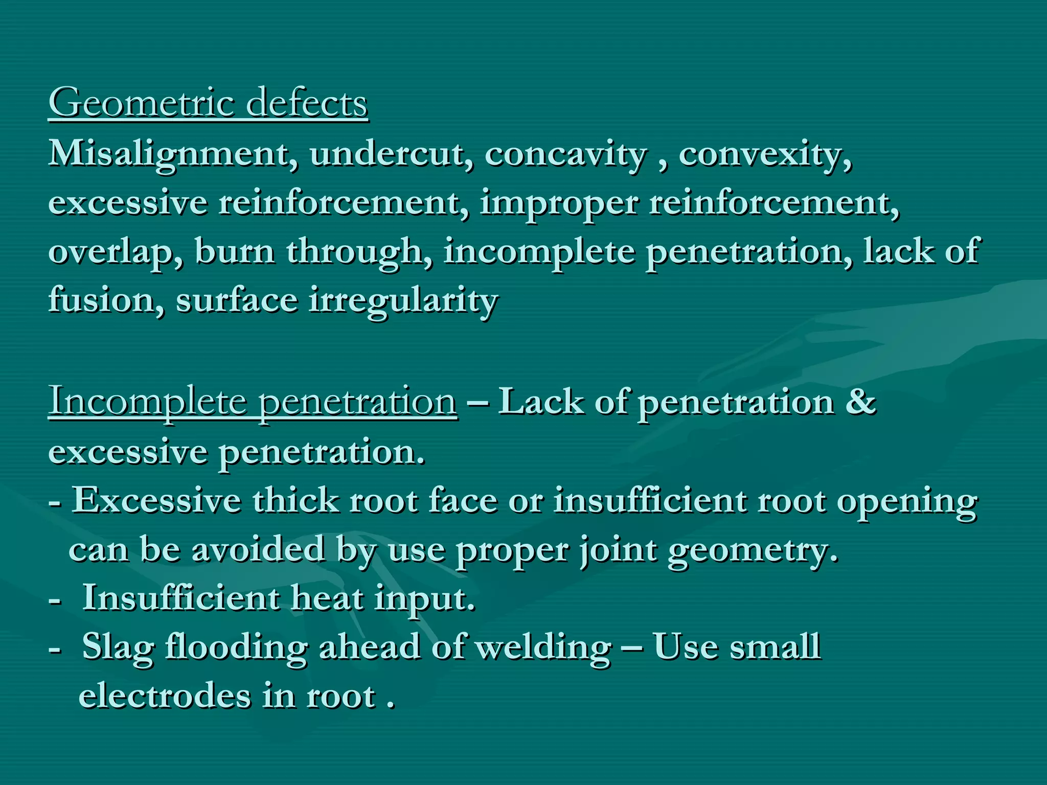 Electrode & welding defects | PPT
