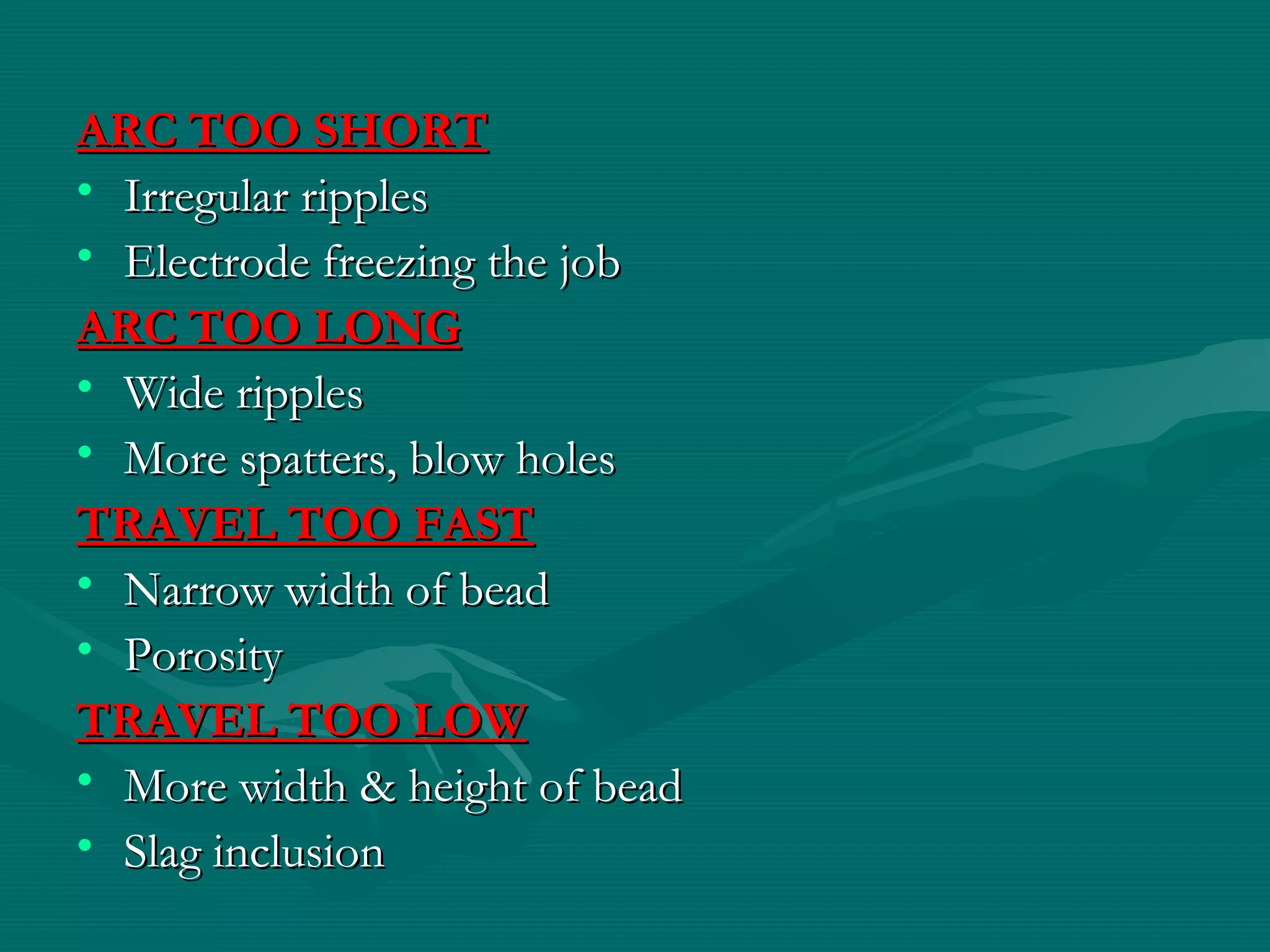 Electrode & welding defects | PPT