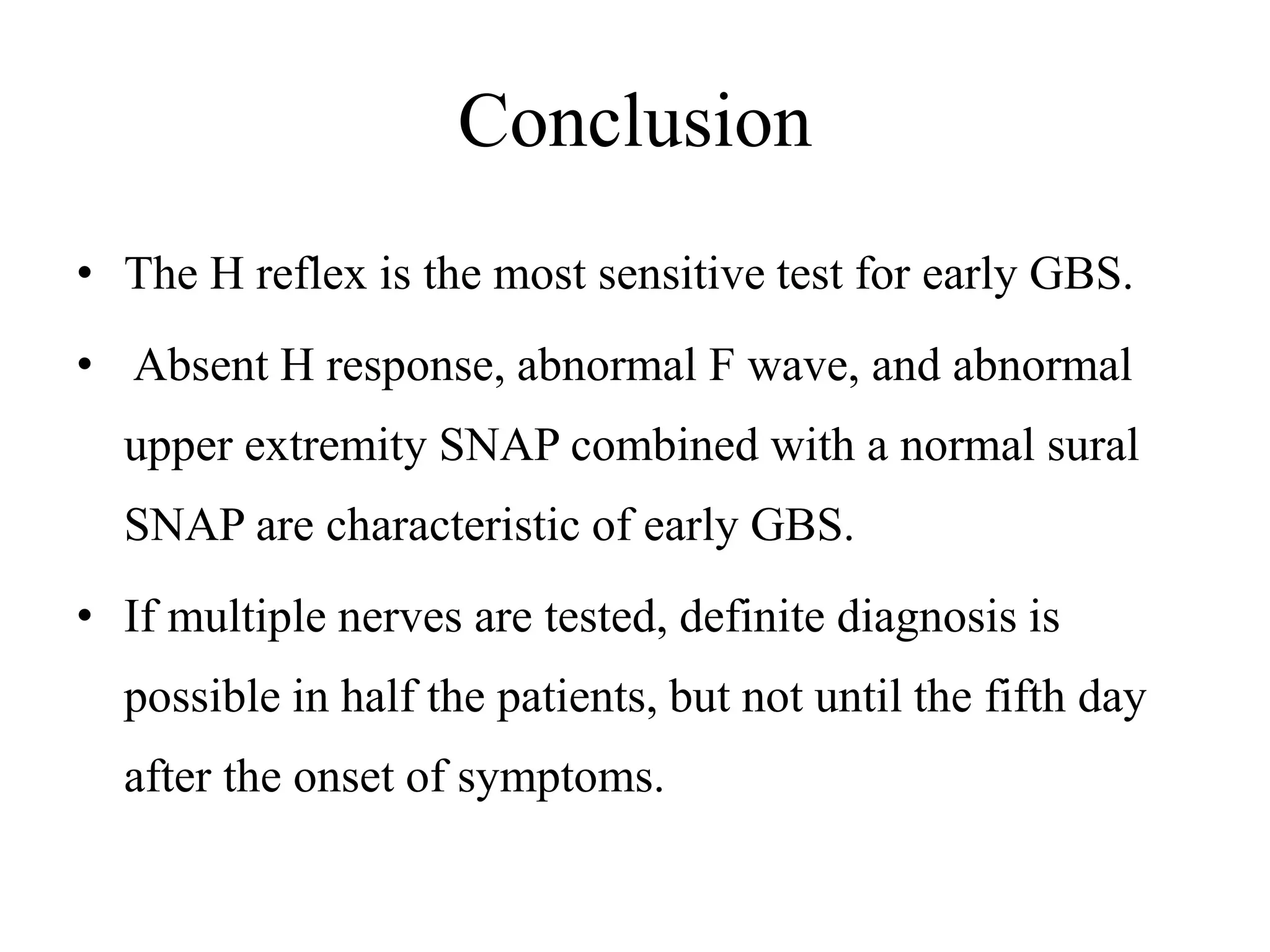 Electrodiagnosis in gbs | PPTX