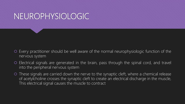 Electrodiagnostic I | PPTX | Brain and Nervous System Disorders ...