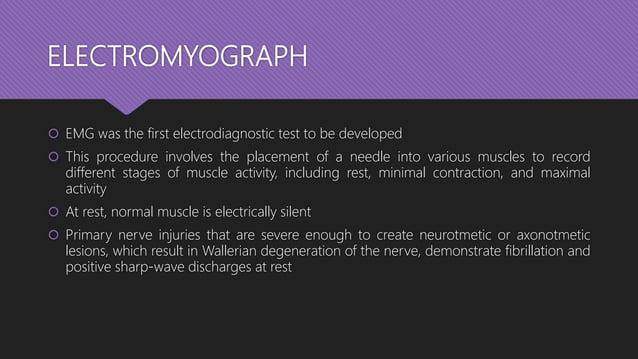 Electrodiagnostic I | PPTX | Brain and Nervous System Disorders ...