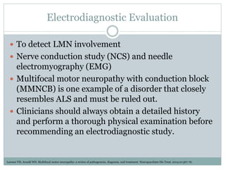 Electrodiagnostic Evaluation of Amyotrophic Lateral Sclerosis | PPTX