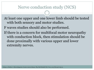 Electrodiagnostic Evaluation of Amyotrophic Lateral Sclerosis | PPTX