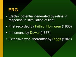 Electrodiagnostic Tests in Ophthalmology | PPT
