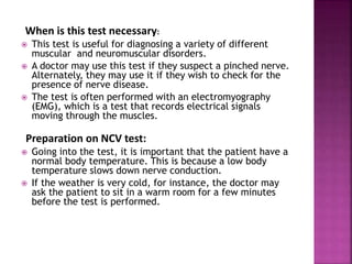 Electro diagnostic tests ppt | PPTX