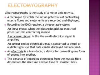 Electro diagnostic tests ppt | PPTX