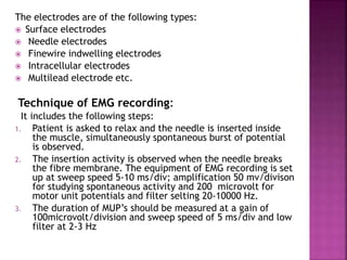 Electro diagnostic tests ppt | PPTX