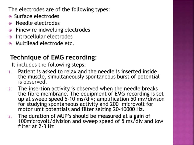 Electro diagnostic tests ppt | PPTX
