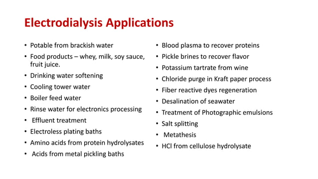 ELECTRODIALYSIS(2024) ppt for electrodialysis.pptx | Chemistry | Science