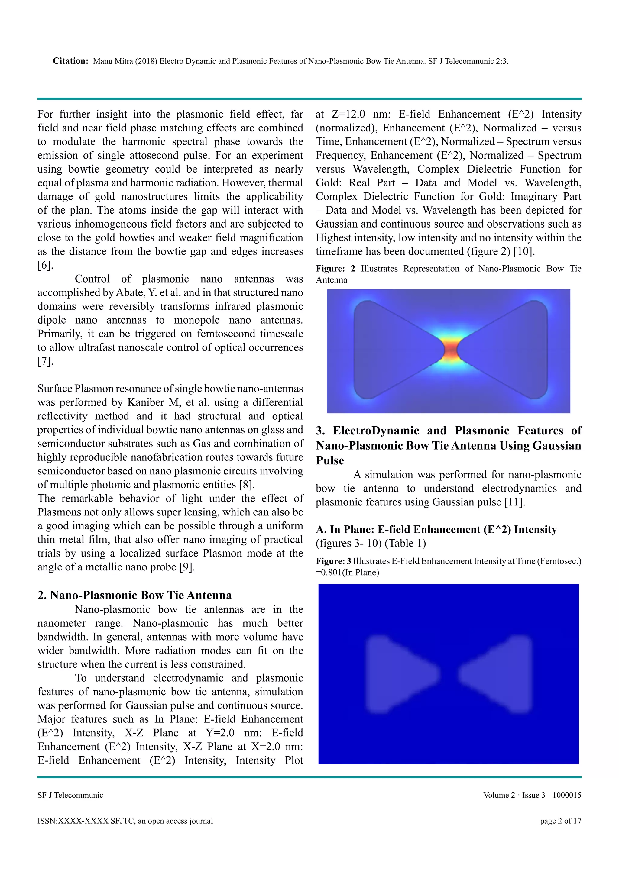Nano-Plasmonic Bow Tie Antenna | PDF