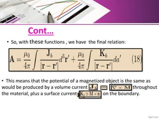 field of a magnetized object | PPT