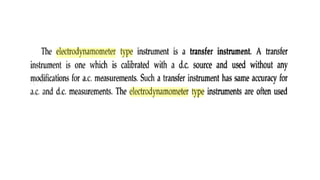Electrodynamometer | PPTX