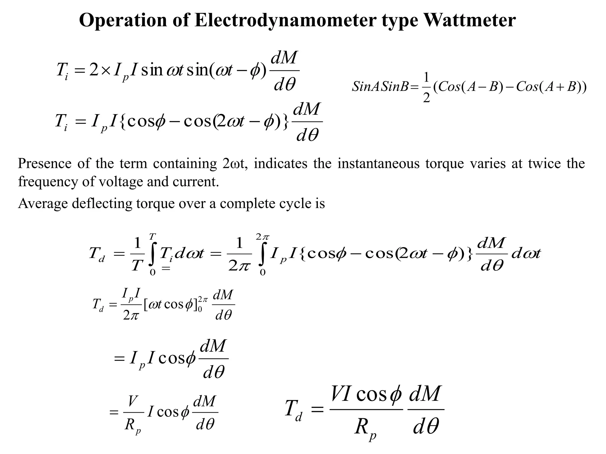 Electrodynamometer wattmeter | PPT