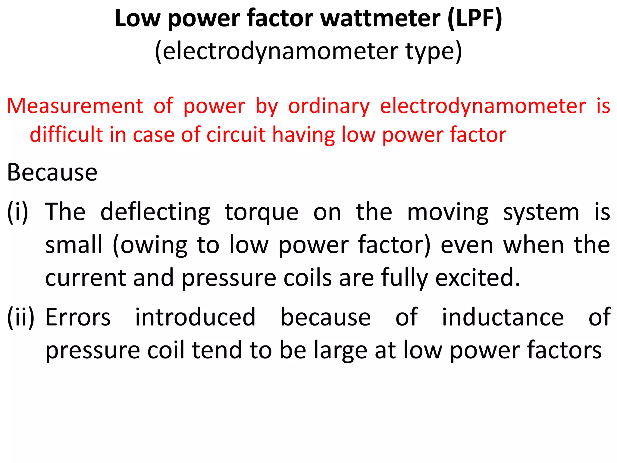 Electrodynamometer wattmeter | PPT