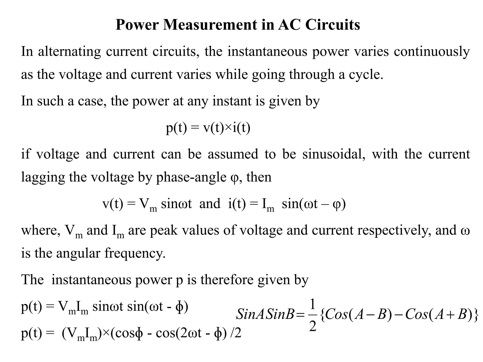 Electrodynamometer wattmeter | PPT