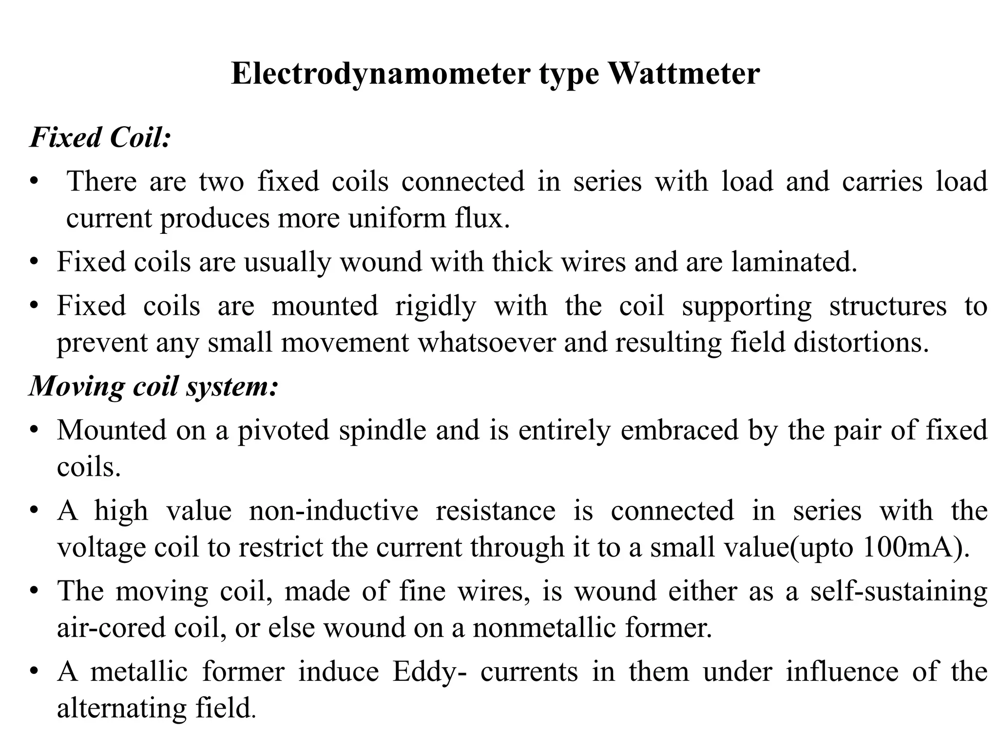 Electrodynamometer wattmeter | PPT