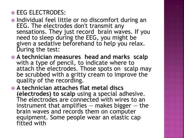 Electroencephal ogram (eeg) | PPTX