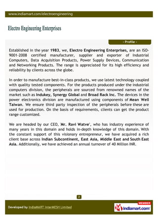 Electro Engineering Enterprises, Secunderabad, Industrial Automation ...