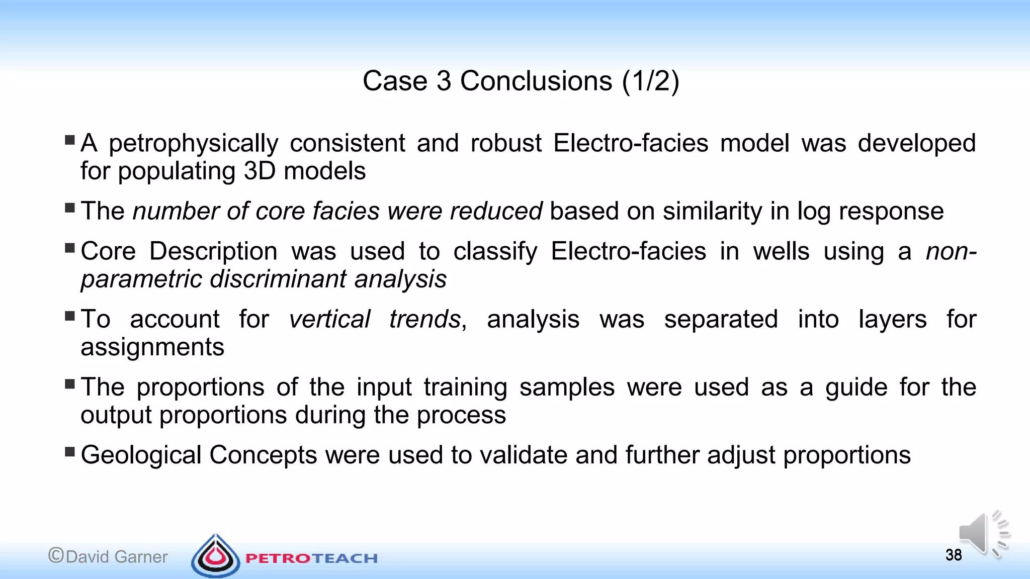 Electrofacies a guided machine learning for practice of geomodelling | PPT
