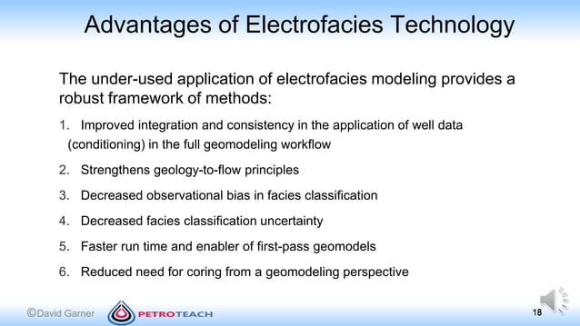 Electrofacies a guided machine learning for practice of geomodelling | PPT